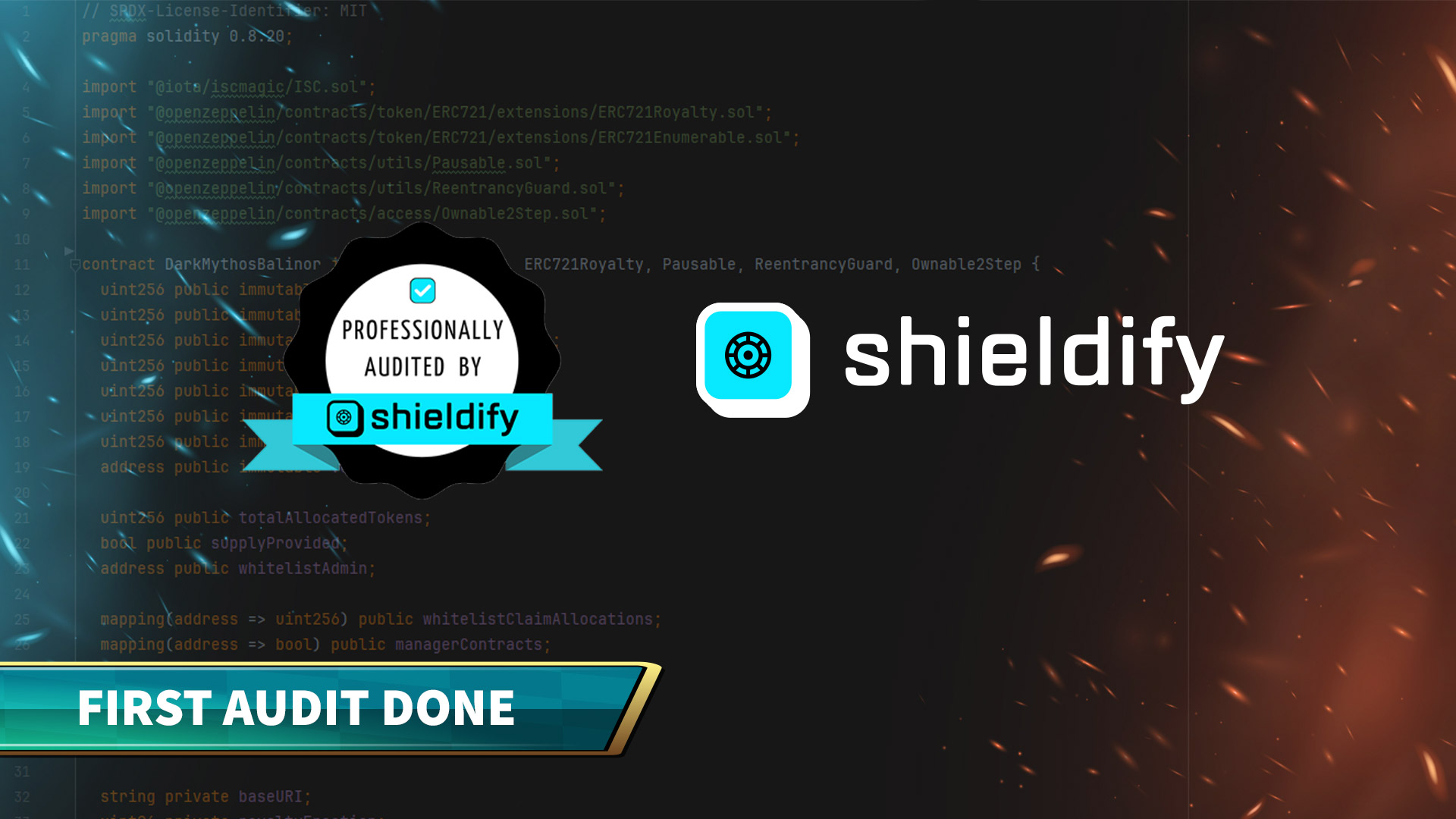 First SmartContract Audit done - Dark Mythos: Play. Collect. Trade. Earn rare NFTs.